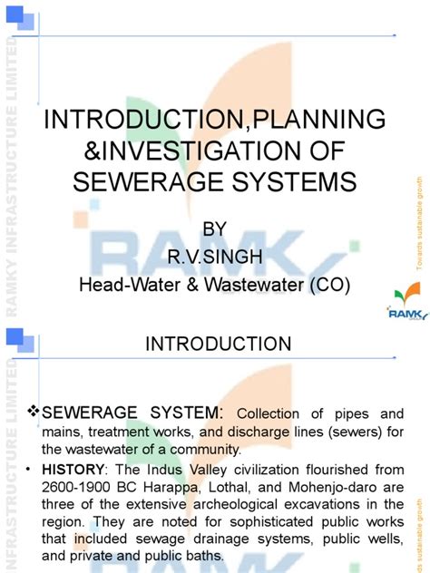 Sewrage System Pdf Sewage Treatment Sanitary Sewer