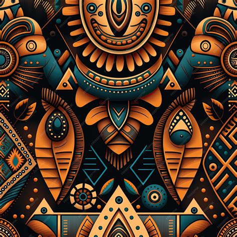 Premium Photo Textile Repeat Pattern Of Tribal Seamless Pattern Silk Texture Made By