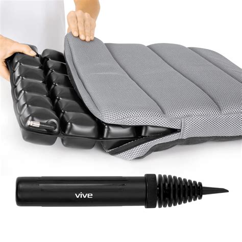 Vive Air Seat Cushion Pressure Relief Back Support Pad For Tailbone