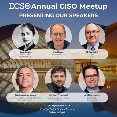 🔊ecso Ciso Meetup 2025 First Speakers Announced🔊 European Cyber