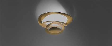 Pirce Aluminium Ceiling Lamp By Artemide Design Giuseppe Maurizio