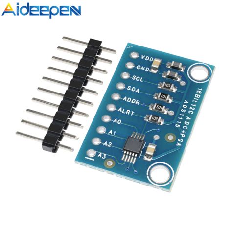 Aideepen Ads1115 16บิต16ไบต์4ช่อง I2c Iic อนาล็อกดิจิตอล Adc Pga แปลง