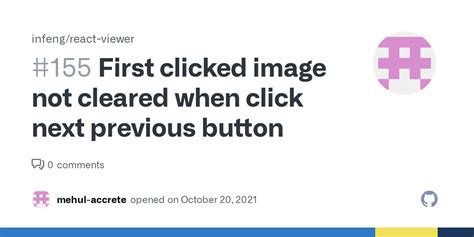 first clicked image not cleared when click next previous button · issue