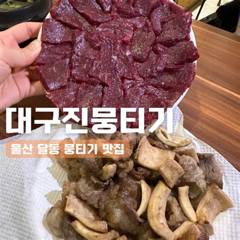 울산 뭉티기 맛집 대구진뭉티기 달동 술집 오드레기 후기 네이버 블로그