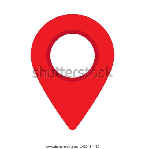Red Maps Pin Location Map Icon Stock Vector Royalty Free 1420484462
