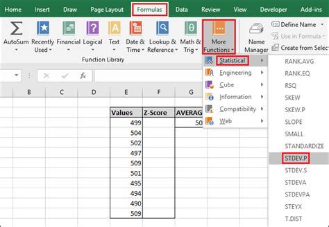 How To Calculate A Z Score Using Microsoft Excel