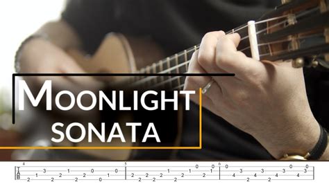 Moonlight Sonata Beethoven Complete Ukulele Fingerstyle Tab Low G