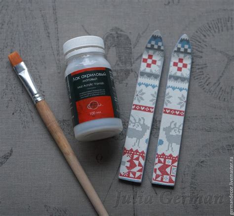 Делаем новогодний сувенир — миниатюрные лыжи Мастер Классы в журнале Ярмарки Мастеров Navidad