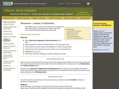 Extinction Lesson Plan For 2nd 3rd Grade Lesson Planet