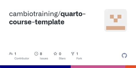 GitHub Cambiotraining Quarto Course Template