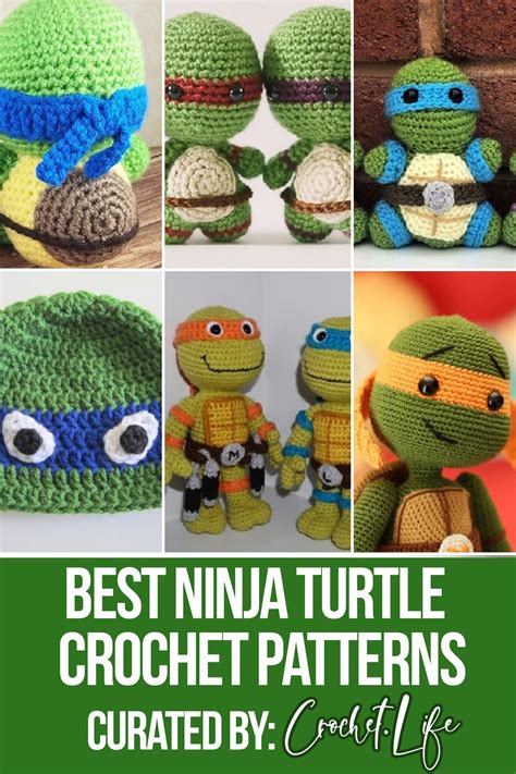 Free Crochet Pattern Teenage Mutant Ninja Turtle Hat
