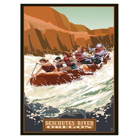Mike Rangner Deschutes River Oregon Whitewater Rafting Art Print 18