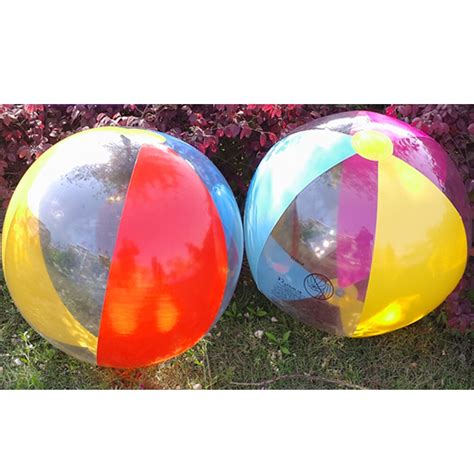 61cm Pvc Air Inflation Beach Ball Stress Relief Pl Grandado