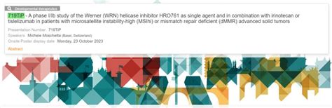 Thanks For Your Contributions To Get Hro761 Into The Clinic Michele