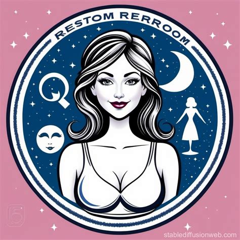 Moon Themed Gender Symbols For Womens Restroom Stable Diffusion Online