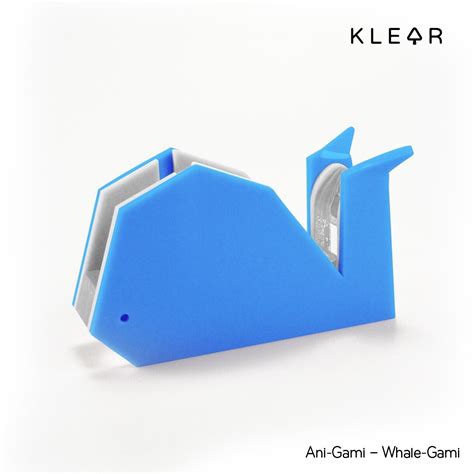 Klearobject Ani Gami Whale Gami Tape Dispenser แท่นใส่สก๊อตเทป แกน 1