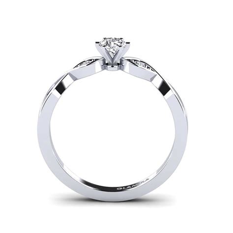 Compre Anillo De Compromiso Neveda En Corte Redondo 0 25 Quilates 14k