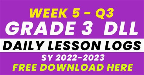 week 5 grade 3 daily lesson log q3 the teacher s craft