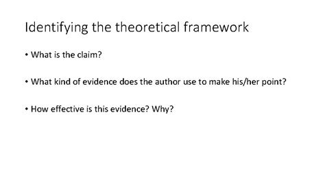Identifying Underlying Arguments And Assumptions Week Class
