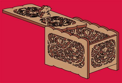 Vine Lidded Box Scroll Saw Pattern
