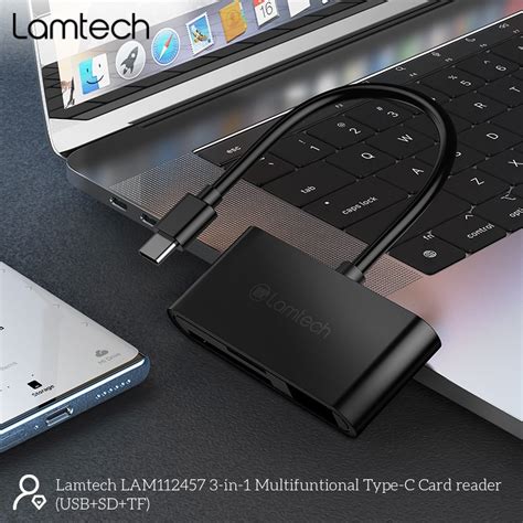 Lamtech Type C Card Reader Black Lamtech