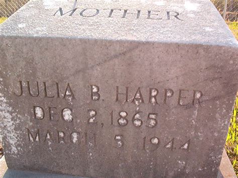 Julia F Burkhalter Harper 1865 1944 Mémorial Find A Grave