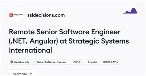 strategic systems international hiring senior software engineer