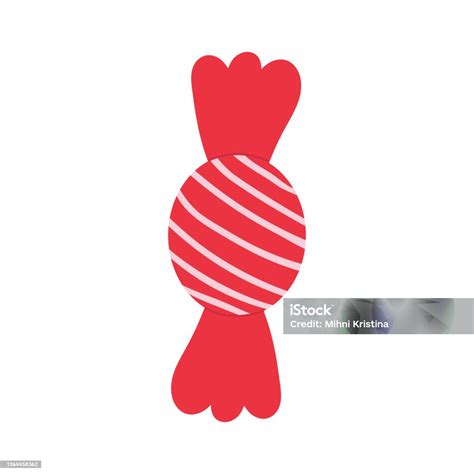 귀여운 사탕 지팡이 손으로 그린 벡터 그림 발렌타인 데이를 위한 인사말 카드 포스터 스티커 및 계절 디자인에 대한 달콤한 요소