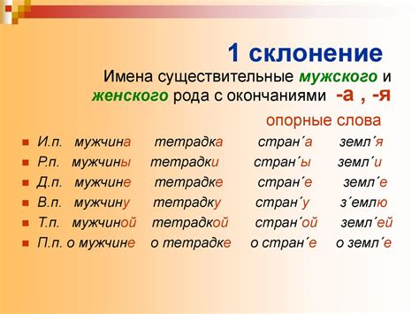 Склонение имен существительных презентация онлайн