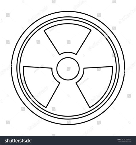 Radiation Caution Hazard Nuclear Symbol Vector De Stock Libre De