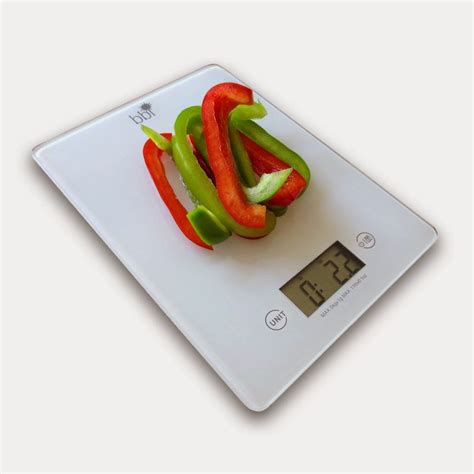 Bbi Digital Kitchen Food Scale Precisely Measures Grams Ounces