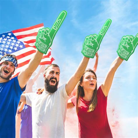 Sotiff 3 Pieces Giant Foam Finger 18 Inch Were Number 1