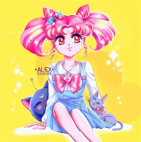 Chibiusa Luna P And Diana By Alex Asakura On Deviantart Sailor Moon