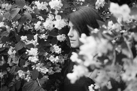 Woman In The Flowers By Stocksy Contributor Anna Malgina Stocksy