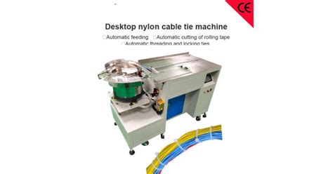 3 50 Mm Desktop Nylon Belt Tie Machine Zip Wire Bunding Equipment