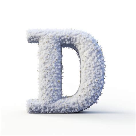 Premium Photo A Close Up Of A Letter D Made Of White And Gold Beads