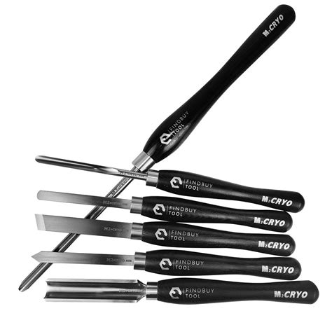 Wood Turning Tool 6pc M2 Cryo Hss Lathe Chisel Set Findbuytool