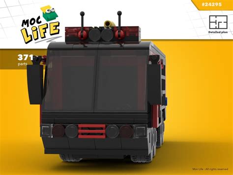 Lego Moc Airport Fire Engine By Moclife Rebrickable Build With Lego