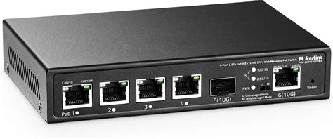 Mokerlink 4 Port 2 5g Poe Managed Switch Mit 1 Port 10g Ethernet Port