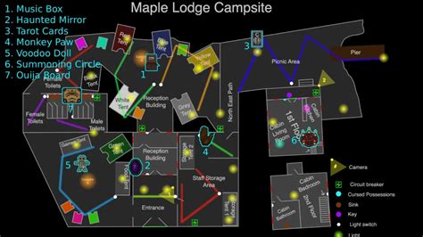 Phasmophobia проклятые предметы на Maple Lodge Campsite