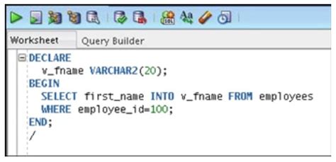 Understanding PL SQL Blocks