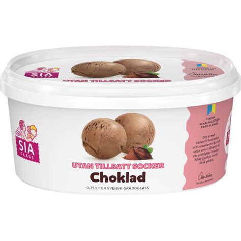 Gräddglass Choklad U Tills Socker 750ml Glass Martin And Servera