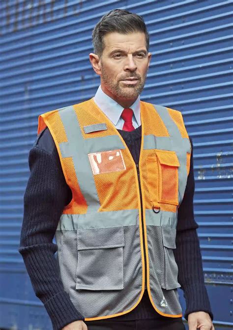 Yoko Hi Vis Top Cool Open Mesh Executive Waistcoat