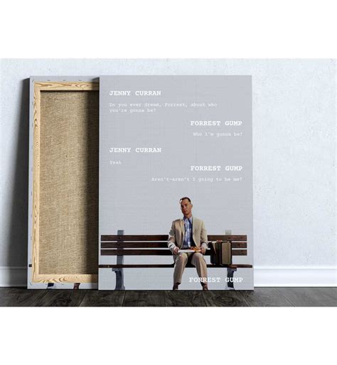 Forrest Gump Screenplay Poster Forrest Gump Poster Canvas Inspire