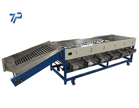 automatic sorting machinery round fruit size grading sorting machine
