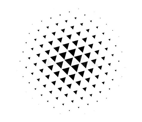 Triangle Halftone Texture Pattern Geometric Angular Vector Design