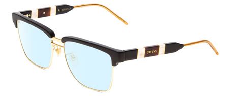 Gucci Gg0603s Unisex Cateye Designer Blue Light Blocking Glasses Black