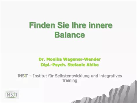 PPT Finden Sie Ihre Innere Balance PowerPoint Presentation Free
