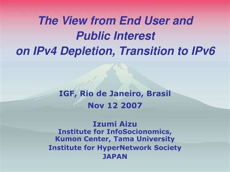 Ppt From Ipv4 To Ipv6 Challenges And Opportunities Powerpoint
