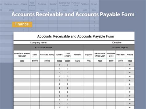 Excel T Account Template